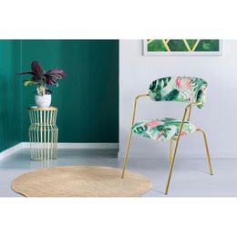 Kayoom Stuhl &raquo;Forest 425 2er-Set, samtweicher Bezug mit hohem Sitzkomfort&laquo; (Set) 2 Stk.elegant, gute Stabilit&auml;t durch hochwertige Verarbeitung gr&uuml;n Polyester