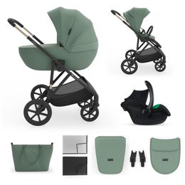 Kinderkraft Kombi-Kinderwagen &raquo;PRIME 3 3in1&laquo; 22 kg inkl. Babyschale MINK Einheitsgr&ouml;&szlig;e Kombi-Kinderwagen