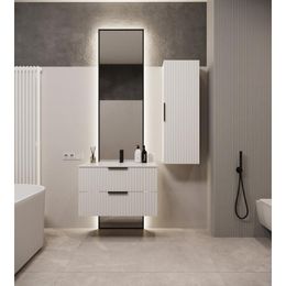 Welltime Waschtisch &raquo;TIBU mit Waschbecken. 2 Schubladen. 2 Breiten (60/80cm) und 4 Farben&laquo; Badschrank mit Waschbecken, Softclose, Ma&szlig;e B/H/T: 81,5/53/