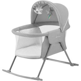 Kinderkraft Baby-Reisebett &raquo;LOVI&laquo; grau Liegefl&auml;che B/L: 41cm x 78cm, kein H&auml;rtegrad Baby-Reisebett