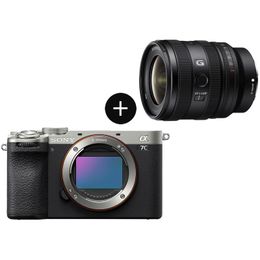 Sony Systemkamera &raquo;Set: SEL1625G Objektiv + ILCE7CM2S&laquo; SEL1625G, 33, 2 fach fach x opt. Zoom, Bluetooth WLAN, inkl. KI-Autofokus, 10 B/s Serienaufnahmen, 