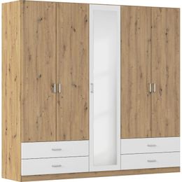 Rauch Dreht&uuml;renschrank &raquo;Kleiderschrank Schrank Garderobe W&auml;scheschrank BORBONA&laquo; Breiten 226/271 cm, H&ouml;he 210 cm, in 2 Breiten, mit Spiegel und vielen 