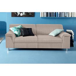 Home Affaire 2,5-Sitzer &raquo;Jamie zeitlos elegant, klares Design, komfortabel&laquo; beige B/H/T: 190cm x 72cm x 80cm, Struktur fein, ohne Funktion
