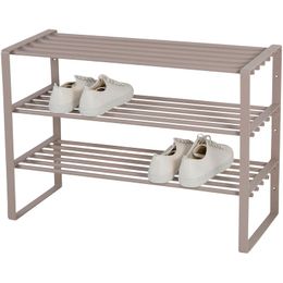 SPINDER DESIGN Schuhregal &raquo;REX SR 2&laquo; 1 Stk. tlg. Regal aus Stahl, wahlweise Breite 70 cm oder 100 cm grau Stahl B/H/T: 70cm x 48,5cm x 29cm