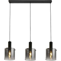 Searchlight Pendelleuchte &raquo;Sweden 3Lt-Pendelleuchte - gefertigt aus Metall und Glas&laquo; E27 1 Stk. schwarz H: 36cm, 1 Stk.