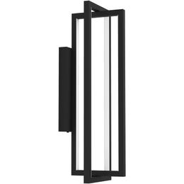 Eglo Deckenleuchte &raquo;SIBERIA&laquo; LED-Modul 1 Stk. warmwei&szlig; - kaltwei&szlig; Deckenleuchte in schwarz aus Stahl - 15,5W - warmwei&szlig; - kaltwei&szlig; schwarz H: 30cm, 1 