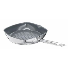 Schulte Ufer SCHULTE-UFER Grillpfanne &raquo;Green Life &laquo; Edelstahl 1 Stk. tlg. Induktion silber &Oslash; 24cm