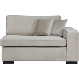 Home Affaire Sofaelement &raquo;Skara XXL&laquo; Modul XXL - zum eigenen Zusammenstellen, Armlehne links/rechts w&auml;hlbar beige 100% Polyester Samtoptik, Armlehne 