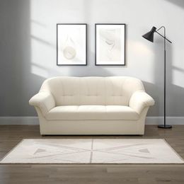 DOMO collection 3-Sitzer &raquo;Pegnitz zeitlos, elegante Armlehnen, komfortabel, Breite 185&laquo; beige 100% Polyester B/H/T: 185cm x 82cm x 82cm, Luxus- 