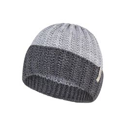 Sterntaler Strickm&uuml;tze Rippenstrick in silber mel. | Gr.: 45 cm