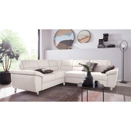 Sit & More sit&more Ecksofa &raquo;Sorano L-Form&laquo; wahlweise mit Bett- und Relaxfunktion, inkl. Bettkasten beige B/H/T: 249cm x 88cm x 229cm, Struktur fein, langer 