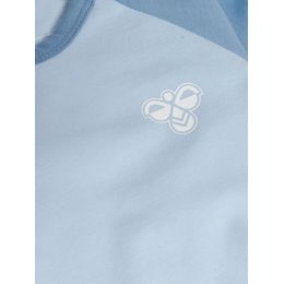 Hummel Kinder Langarmbody "Mini Raglan Body Longsleeve Bee" in Blau | Gr.: 86