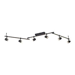 Paul Neuhaus Deckenleuchte &raquo;BARIK&laquo; GU10 LED-Board 1 Stk. Warmwei&szlig; LED, separat steuerbar (Schalter), separat steuerbar (Schalter) schwarz 7, 1 Stk.