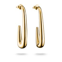 Thomas Sabo Damen Thomas Sabo Paar Creolen &raquo;Hook Creolen gelbgoldfarben&laquo; gold Metall