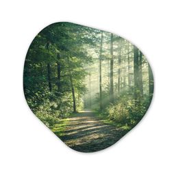 OnlyWow Organische Wandbild Waldgr&uuml;n | Gr.: 40 x 40 cm