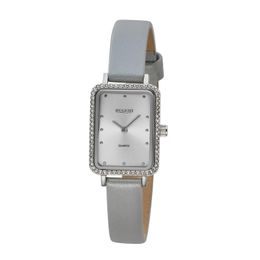 Regent Uhren Regent Damen Quarzuhr Armbanduhr, Damenuhr, Lederarmband, analog, Glassteine Einheitsgr&ouml;&szlig;e