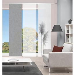 Vision S Schiebegardine &raquo;IRLOS 3er SET&laquo; Paneelwagen 3 Stk. tlg. Schiebevorhang Digidruck 3er Set IRLOS grau Polyester 260cm, Paneelwagen, 60cm
