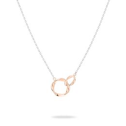 Liebeskind Berlin Damen Kette mit Anh&auml;nger &raquo;Schmuck Edelstahl Halskette The Organic Twist&laquo; rosa Edelstahl, L: 45 B: 0,7mm