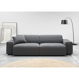 Home Affaire Big-Sofa &raquo;Glimminge auch in Breitcord, Feincord + Easy care-Bezug,&laquo; besondere Kedern&auml;hte Zierkissen grau 100% Polyester B/H/T: 254cm x 