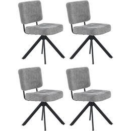 Jockenh&ouml;fer Drehstuhl &raquo;Gloria (Set, 4 St.)&laquo; (Set) 4 Stk.Inklusive Drehfunktion (360&deg;), Taschenfederkern, bis 150kg belastbar grau B/H/T: 44cm x 82cm x 54cm, 4 Stk