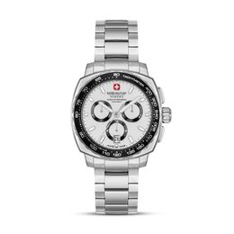 SWISS MILITARY HANOWA Herren Chronograph &raquo;Speedwell&laquo; Quarzuhr, Armbanduhr, Herrenuhr, Swiss Made, Edelstahlarmband, analog silber Einheitsgr&ouml;&szlig;e