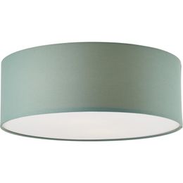 OTTO home Deckenleuchte &raquo;Stellan&laquo; E27 1 Stk. Deckenlampe Stoff Textilschirm &Oslash; 45cm gr&uuml;n 2, &Oslash; 45cm H: 16cm, 1 Stk.
