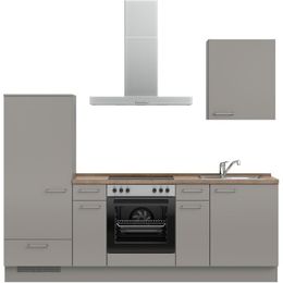 Nobilia K&uuml;chenzeile &raquo;"Laser I", NEU: individuell anpassbar mit gratis Profi-Beratung&laquo; vormontiert, 240 cm breit, optional mit verschiedenen E‐Ger&auml;te-