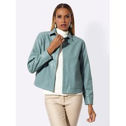 CR&Eacute;ATION L creation L Lederimitat-Blazer in jade | Gr.: 36