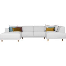 OTTO home Wohnlandschaft &raquo;Maroon U-Form&laquo; in skandinavischem Design, mit losen Kissen beige Struktur grob ( 100% POLYPROPYLEN;Struktur fein ( 100% 