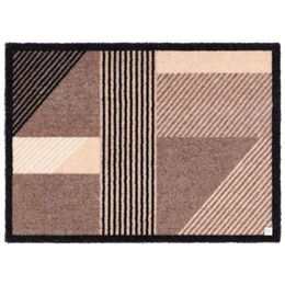 barbara becker Fu&szlig;matte &raquo;Sense, Made in Belgium&laquo; rechteckig 7 mm H&ouml;he Schmutzfangmatte, modernes Design, waschbar, auch als L&auml;ufer grau Obermaterial: 100% Polyamid B