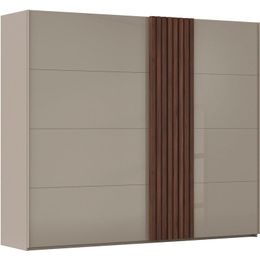 Rauch Schwebet&uuml;renschrank &raquo;Kleiderschrank Schrank Garderobe W&auml;scheschrank TEGIO&laquo; mit hochwertigen Holzdekoraufleistung und Glasfront MADE IN GERMANY 