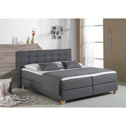 Home Affaire Unisex Home Affaire Dekokissen &raquo;Tommy&laquo; Kissen-Plaidset f&uuml;r &raquo;Tommy&laquo; Boxspringbett grau B/L: 80cm x 150cm, 3 Stk.