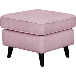 Home Affaire Polsterhocker &raquo;Polsterhocker CHISTELLE, auch in Boucl&eacute;&laquo; mit Wellenunterfederung, Ma&szlig;e: B/TH: 57/57/46 cm rosa 100% Polyester B/H/T: 57cm 