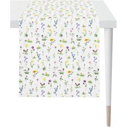 Apelt Tischl&auml;ufer &raquo;6412 HAPPY EASTER, Osterdeko, Ostern&laquo; Digitaldruck, mit Ostermotiv bunt Baumwolle, Polyester B/L: 42cm x 140cm, 1 Stk., rechteckig