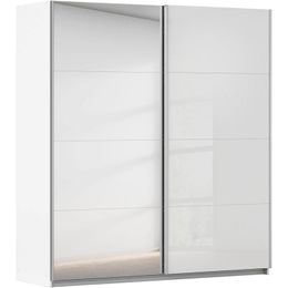 Rauch Schwebet&uuml;renschrank &raquo;Kleiderschrank Schrank KinderzimmerSUBITO&laquo; Schlafzimmerschrank Glas- und Spiegel Breiten 136 & 181 - H&ouml;he 197 cm wei&szlig; 