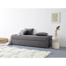Maintal Polsterliege &raquo;Diana&laquo; grau Liegeh&ouml;he 38cm, Liegefl&auml;che B/L: 83cm x 203cm, kein H&auml;rtegrad, 5-Zonen-Komfortpolsterung