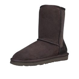 AvaMia Winterstiefel mit Fell AMWB2401in Braun | Gr.: 40