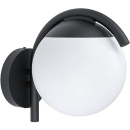 Eglo Wandleuchte &raquo;Prata Vecchia Au&szlig;en Wandlampe, Au&szlig;enleuchte, Minimalistisch, E27, IP44&laquo; E27 1 Stk. Wand-/Deckenleuchte - L20 x H26 x AL28,5 cm - 
