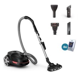 Philips Bodenstaubsauger &raquo;XD6142/12 6000 Series,&laquo; 900 W mit Beutel mit spezieller Mini-Pet-D&uuml;se, HEPA-Allergiefilter, LED-D&uuml;se schwarz Einheitsgr&ouml;&szlig;e 
