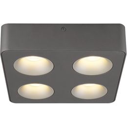 Globo LIGHTING LED Deckenstrahler &raquo;HANGARAU&laquo; LED-Modul 1 Stk. Warmwei&szlig; Spot/grau/3000K/Flur/Wohnbereich/LxBxH: 1800x85x185mm 1 Stk.