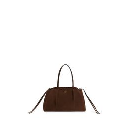 Tommy Hilfiger Damen Hobo &raquo;SOFT LEATHER HOBO SUEDE&laquo; Damen Handtasche, Schultertasche mit Kordelzug braun B/H/T: 42cm x 24cm x 14cm