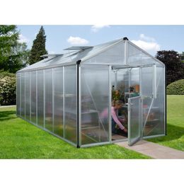 Vitavia Gew&auml;chshaus &raquo;Zeus 15700&laquo; silber B/H/T: 266cm x 622cm