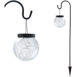 LED Gartenleuchte &raquo;Sunshine Pearl&laquo; LED-Modul 1 Stk. LED-Modul, Solarbetrieben, Erdspie&szlig; schwarz 1, H: 80cm, 1 Stk.