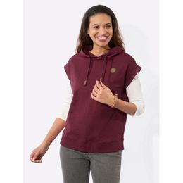 WITT WEIDEN Kapuzen-Shirt in bordeaux | Gr.: 36
