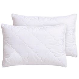OTTO home Microfaserkissen &raquo;Mondschein, Kopfkissen 1-tlg. oder 2-tlg. 40x80 oder 80x80 cm&laquo; F&uuml;llung: Faserbaellchen Spar-Set, 2 Stk. tlg. Kissen, 