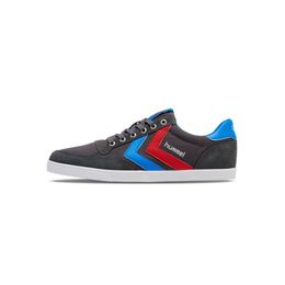 Schn&uuml;rsenkel Sneaker Hummel Slimmer Erwachsene in CASTLEROCK/RIBBONRED/BRIL BLUE | Gr.: 41