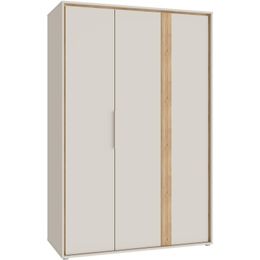 FORTE Kleiderschrank in zwei Gr&ouml;&szlig;en erh&auml;ltlich beige Holzwerkstoff Kashmir Beige, B/H/T: 126,3cm x 193,7cm x 60cm, T&uuml;ren: 3 Stk.