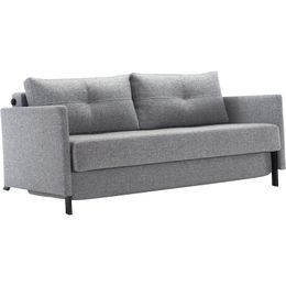 INNOVATION LIVING Schlafsofa &raquo;Cubed Klappsofa, hochwertige Schlaffunktion, Design und extra Komfort&laquo; Frontauszug, sehr platzsparend, abgewinkelt 