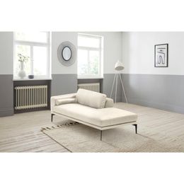 Egoitaliano Ottomane &raquo;Masu, Design trifft super Sitzkomfort, mit toller Detailverarbeitung&laquo; R&uuml;ckenkissen und Armteilrolle f&uuml;r mehr Komfort, mit Metallf&uuml;&szlig;en beige 