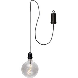 Parforce Traditional Hunting LED-H&auml;ngeleuchte &raquo;H&auml;ngeleuchte Bowl&laquo; LED-Board 1 Stk. Warmwei&szlig; Glaskugel, warmwei&szlig;es Filament-Licht, Batteriebetrieb, Timer schwarz 1, &Oslash; 12,5cm H: 
